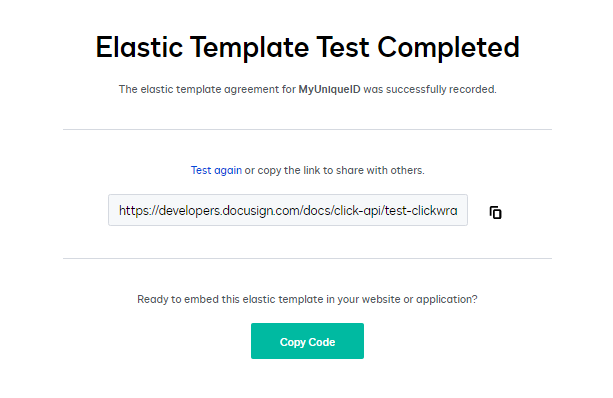 How to Test Elastic Templates | Click API | DocuSign