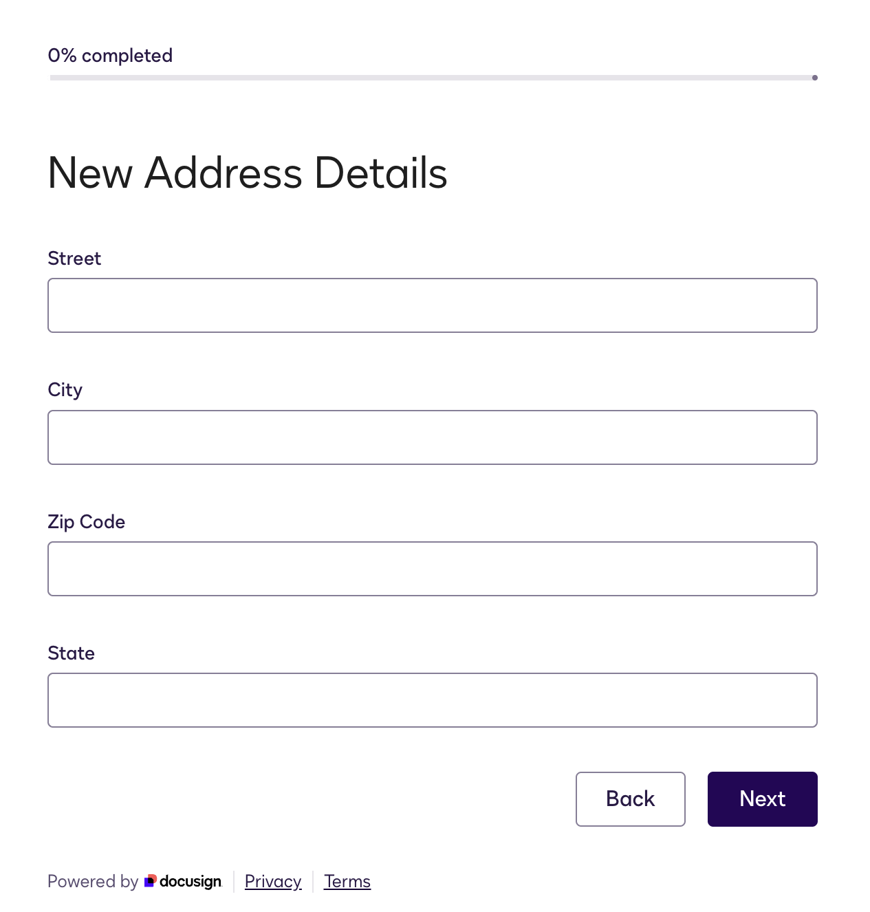 Account maintenance and self-service use case | Docusign