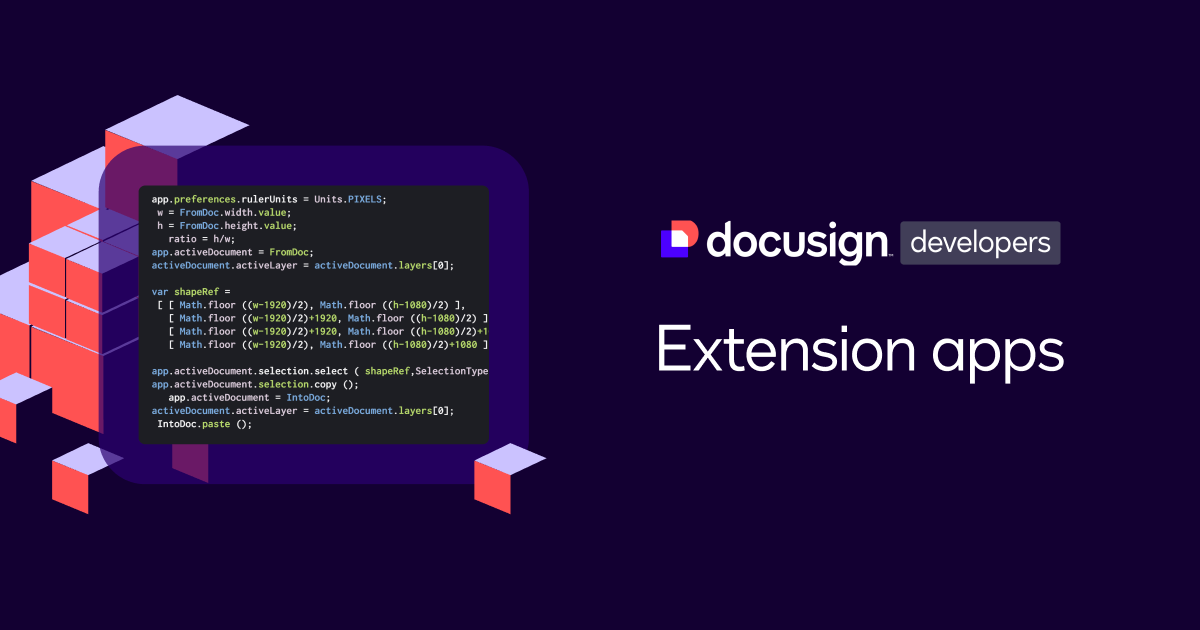 Extension apps overview | Docusign
