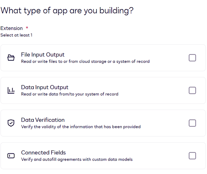 Extensions and extension points | Docusign