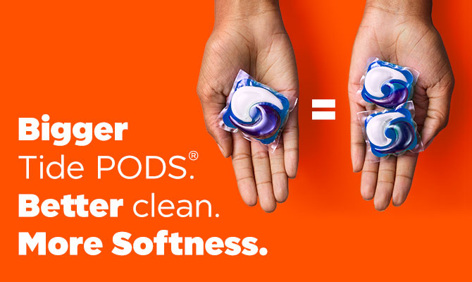 Tide pods with downy store