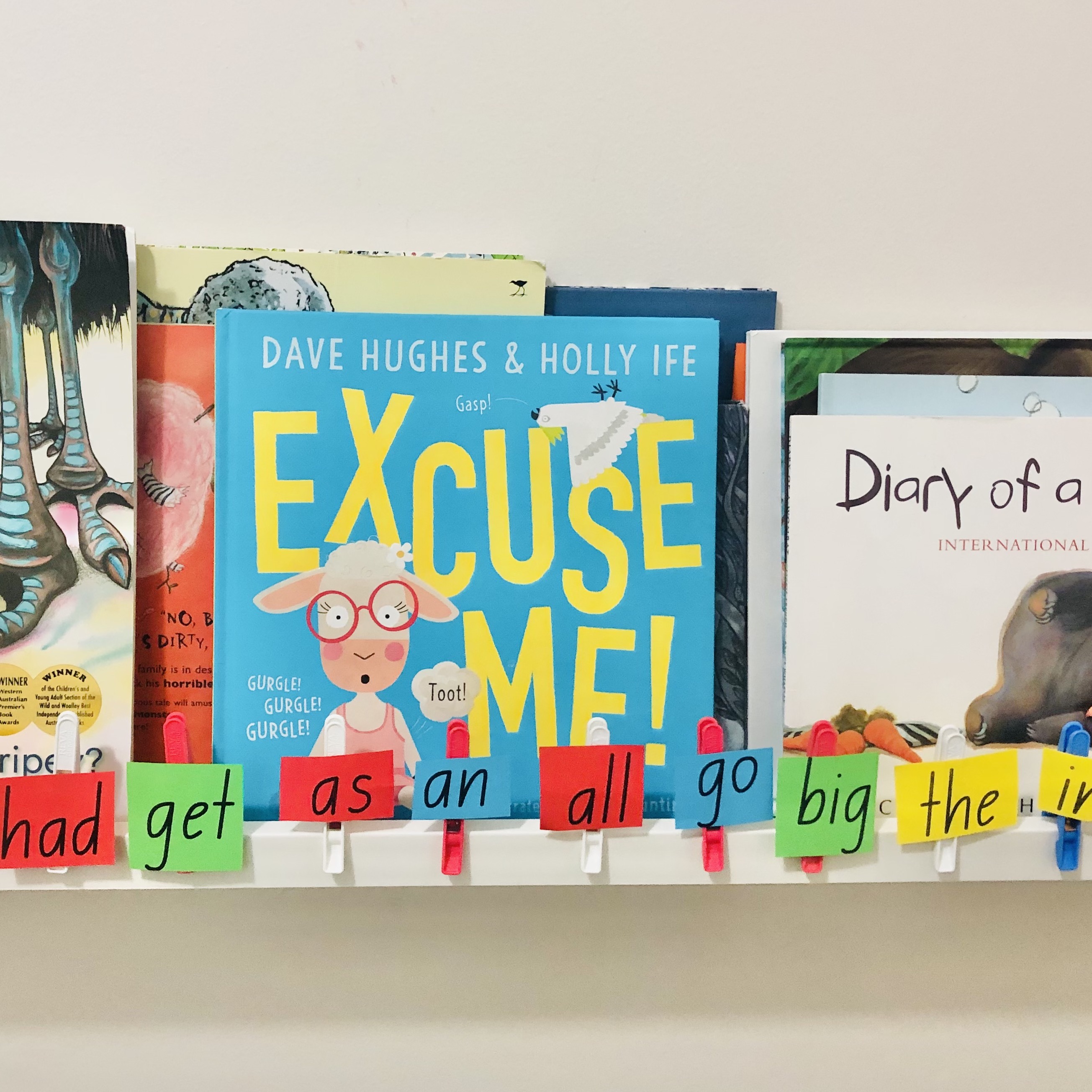 High Frequency Word Pegs | High quality literacy lesson - Cleverbean