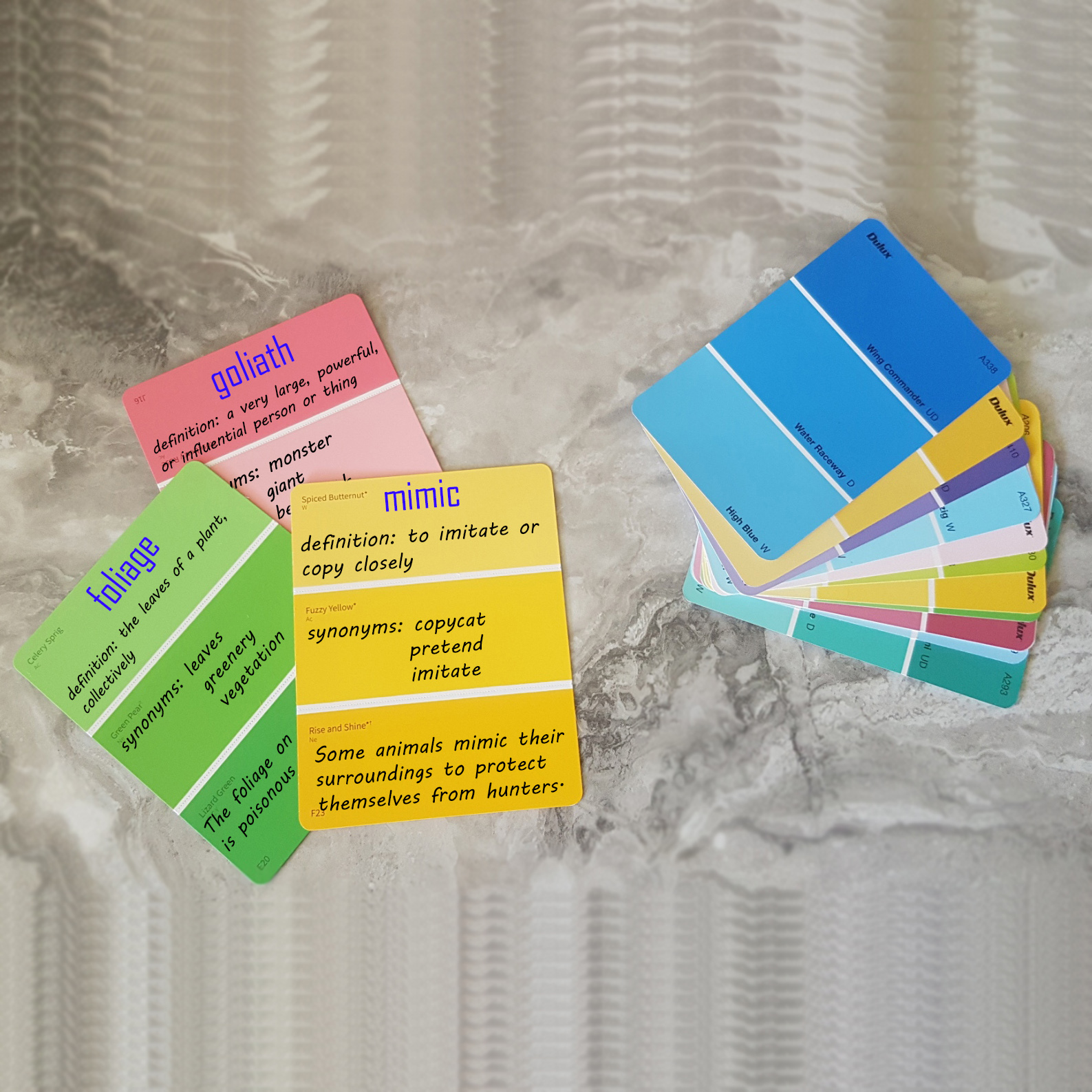 Vocab Paint Strips | High quality literacy lesson - Cleverbean