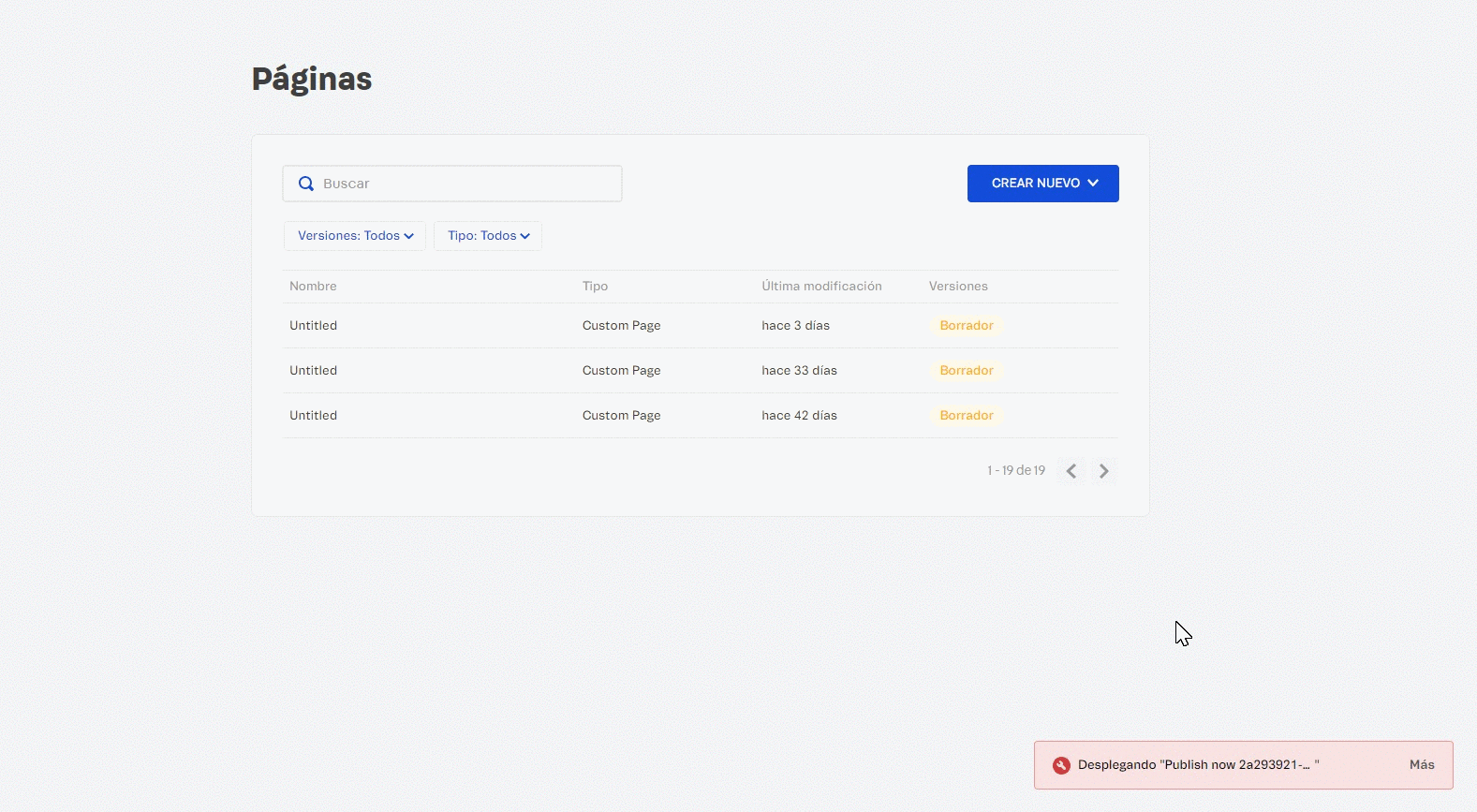 Headless CMS - Novo deploy