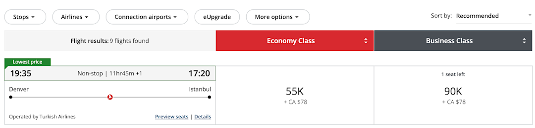 How to Book a Turkish Airlines Flight with Points and Miles