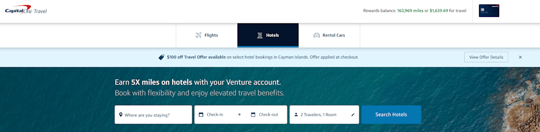 How to Use the Capital One Travel Portal