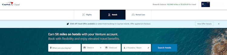 How to Use the Capital One Travel Portal