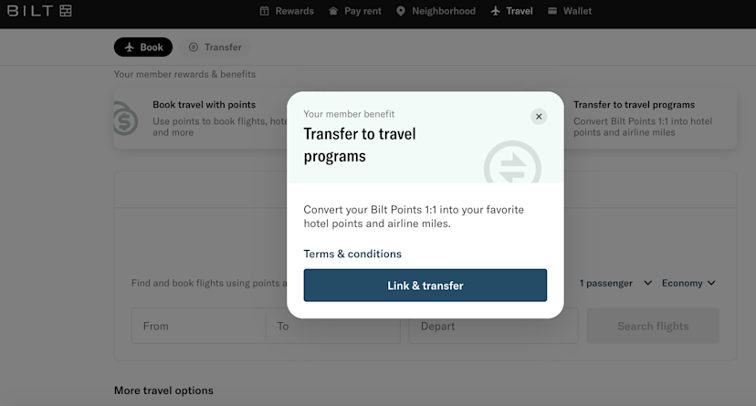 How to Transfer Bilt Points to Travel Partners