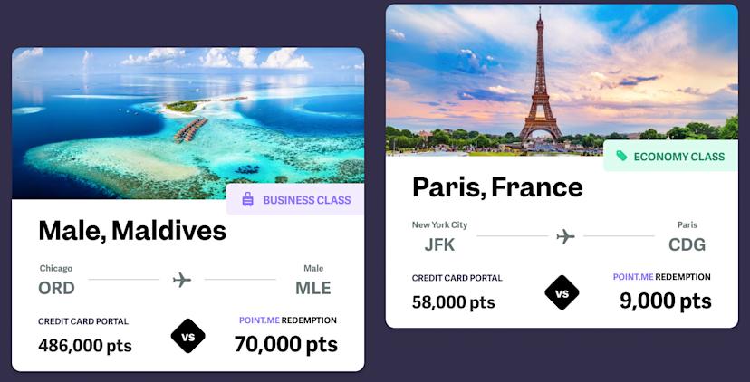 Stop wasting your points. Find flight deals with miles. | point.me