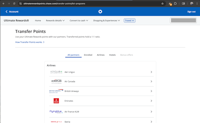 How to Transfer Chase Ultimate Rewards Points to Airlines