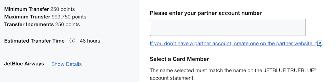 Amex Points Transfer Partners