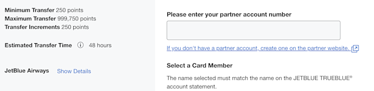 Amex Points Transfer Partners