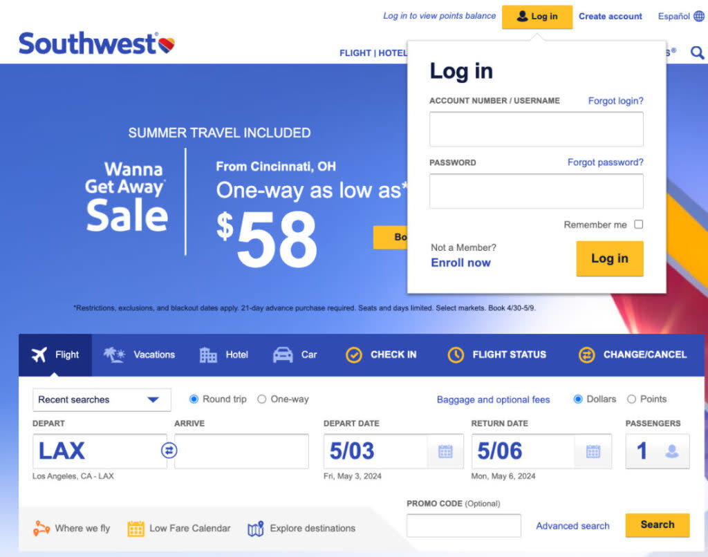 How to Use Southwest Rapid Rewards Points for Flights and Travel