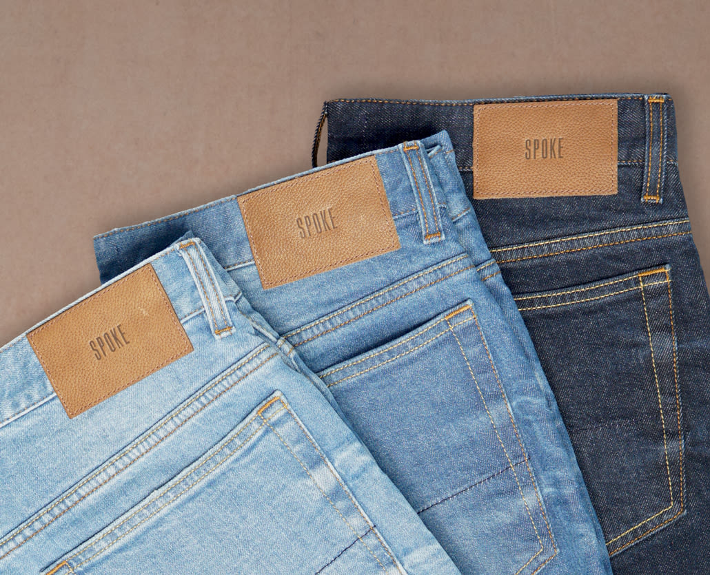 SPOKE 12oz Italian Denim - 1 Year Wash Custom Fit Jeans - SPOKE