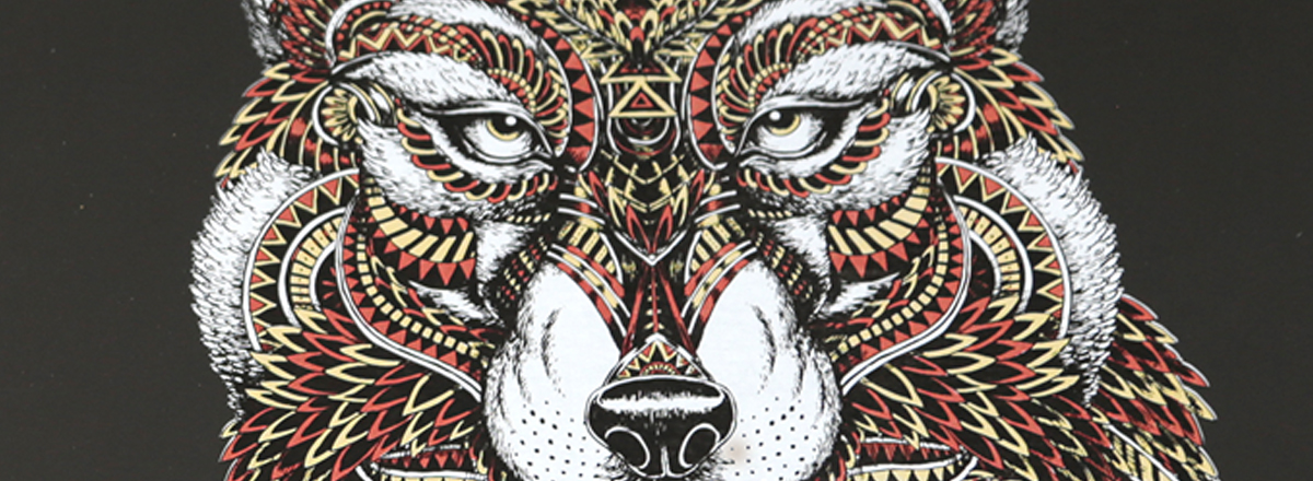 Illustrated Wolf Wallpaper Hd