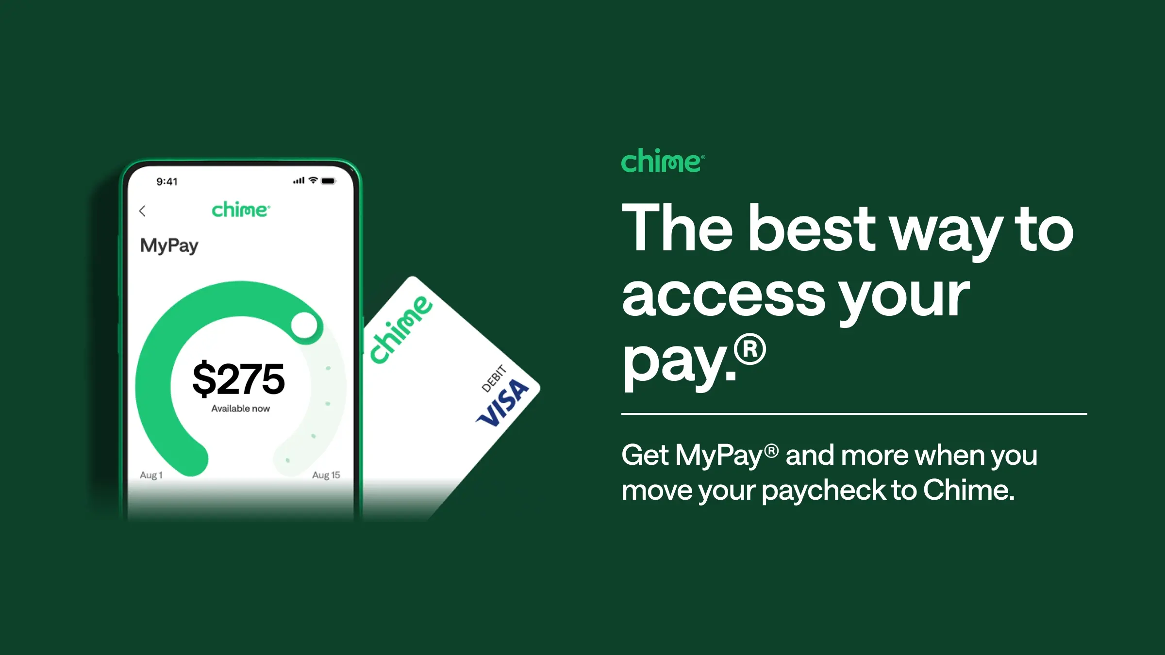 Chime MyPay - Get Paid When You Say