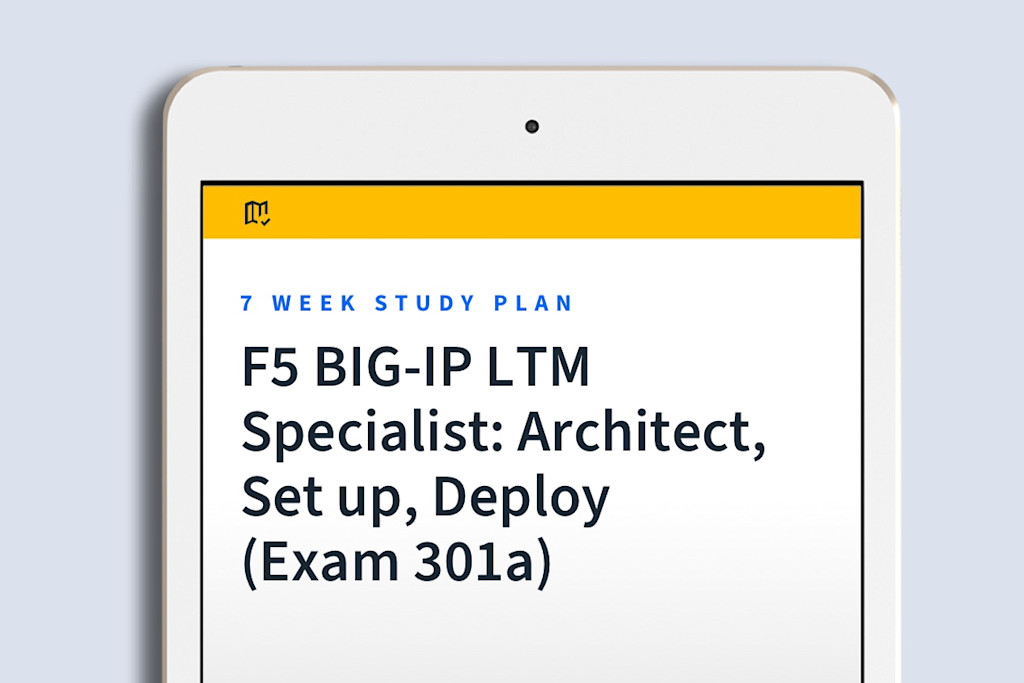 F5 BIG-IP LTM Specialist: Architect, Set up, Deploy (Exam 301a) Study ...