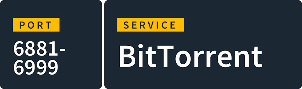 What are Ports 6881 Through 6999?