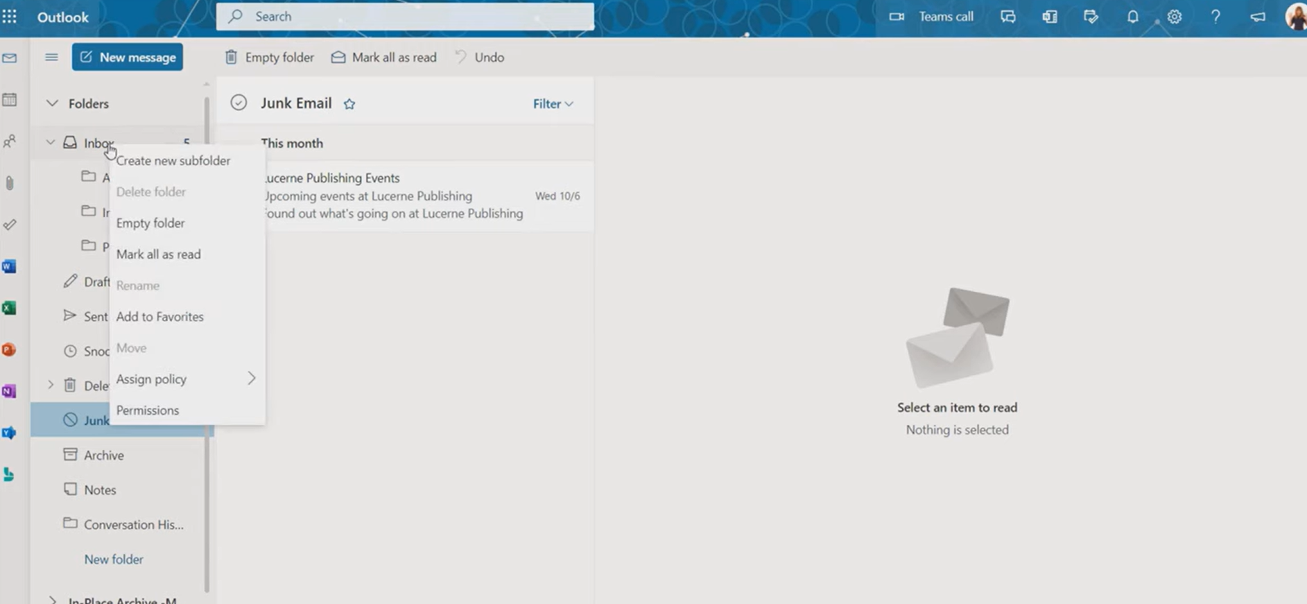 Tutorial: How to Organize Outlook Email for the Web