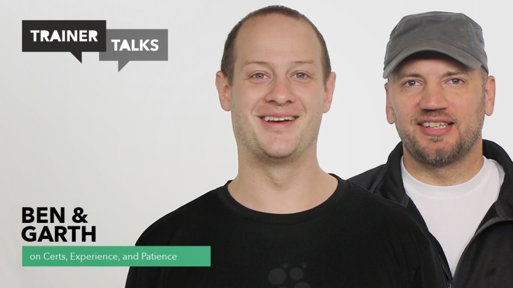 Trainer Talks: Ben & Garth on Certs, Experience, Patience