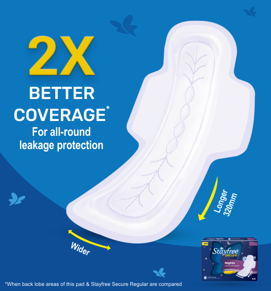 Stayfree® Secure Nights Cottony Soft Sanitary Pads