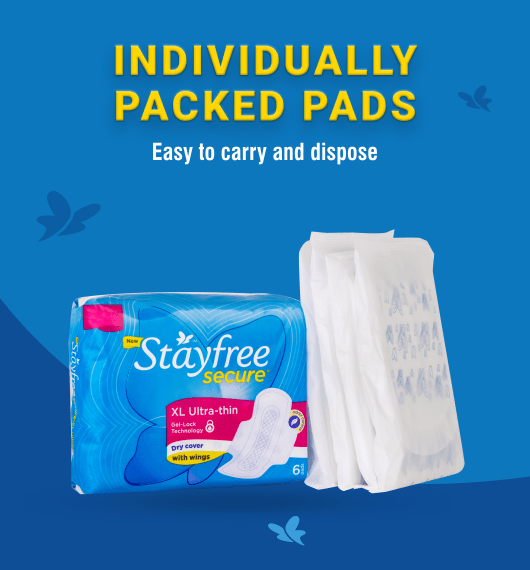 Stayfree® Secure XL Ultrathin Sanitary Napkins | Stayfree® India