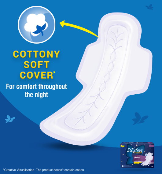 Stayfree® Secure Nights Cottony Soft Sanitary Pads