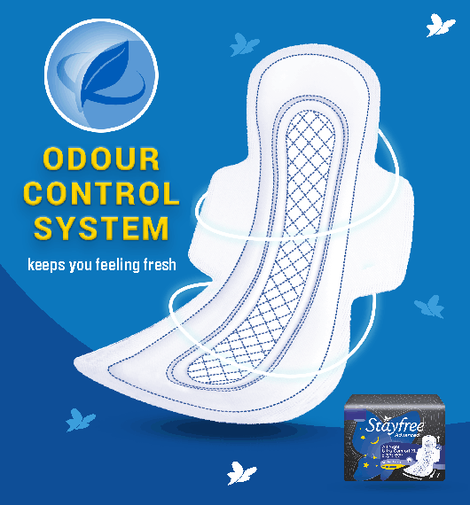 Stayfree® Advanced All Nights Soft Touch Sanitary Pads