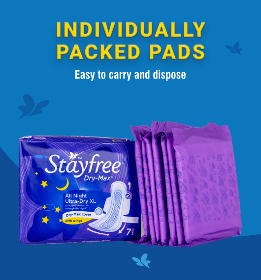 Stayfree® Dry-Max All Night XL Sanitary Napkins for Night