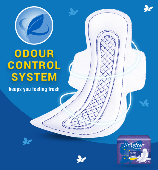 Stayfree® Dry-Max All Night XL Sanitary Napkins for Night