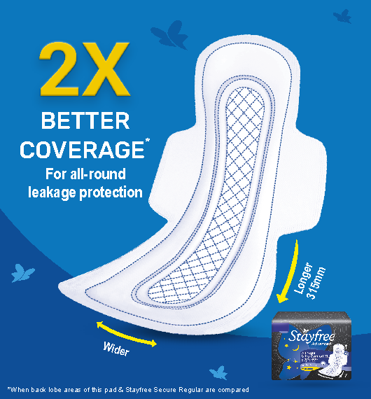 Stayfree® Advanced All Nights Soft Touch Sanitary Pads