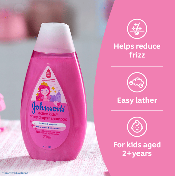 Johnson's® Active Kids Shiny Drops Shampoo | Johnson's® Baby India
