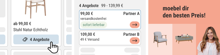 Der Preisvergleich auf moebel.de - moebel dir den besten Preis!