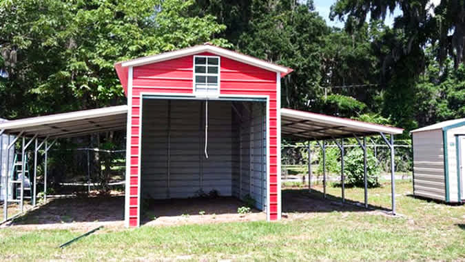 Vertical Roof Barns Landing Page | Premier Metal Structures