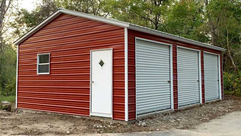 Regular Roof Garages Landing Page | Premier Metal Structures