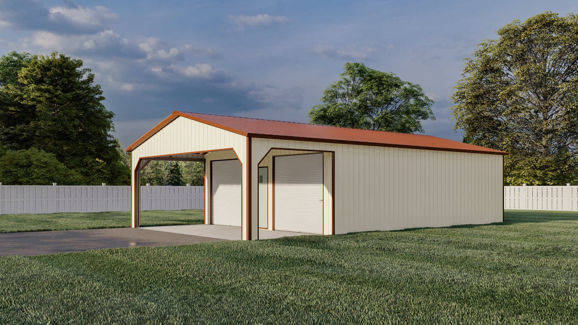 A-Frame Roof Garages Landing Page | Premier Metal Structures
