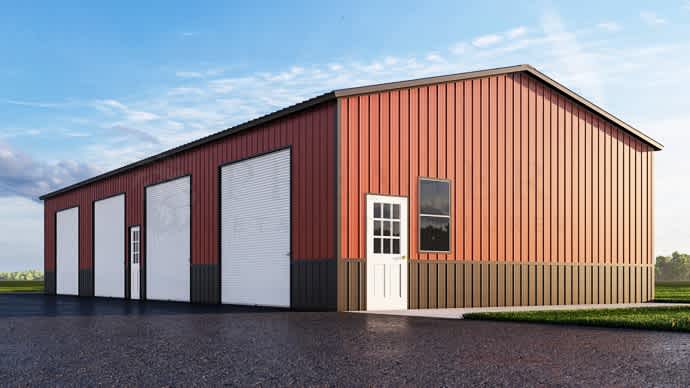 28x56x12 Utility Garage | Premier Metal Structures