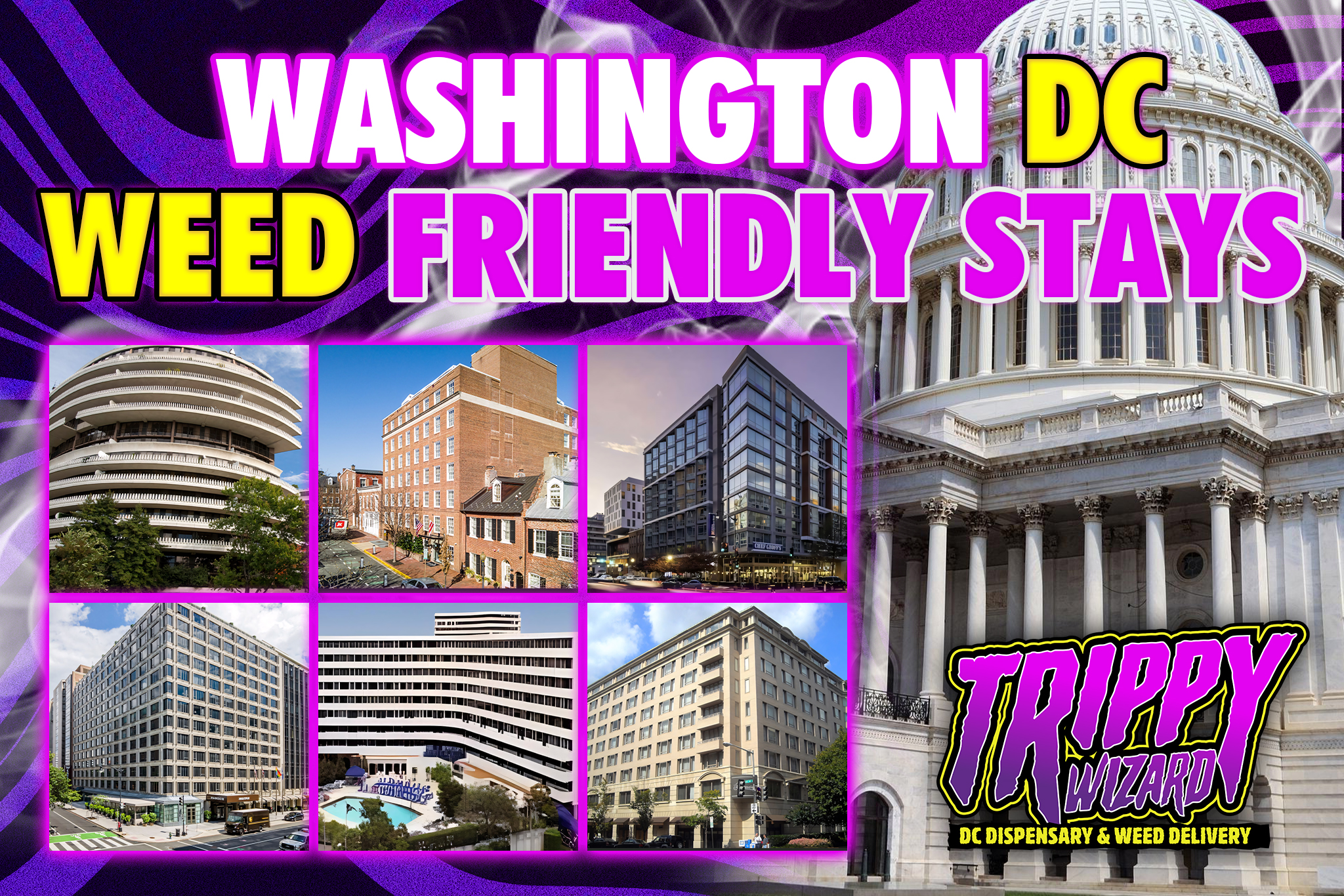 Where To Smoke Weed In DC | Trippy Wizard Weed Dispensary DC