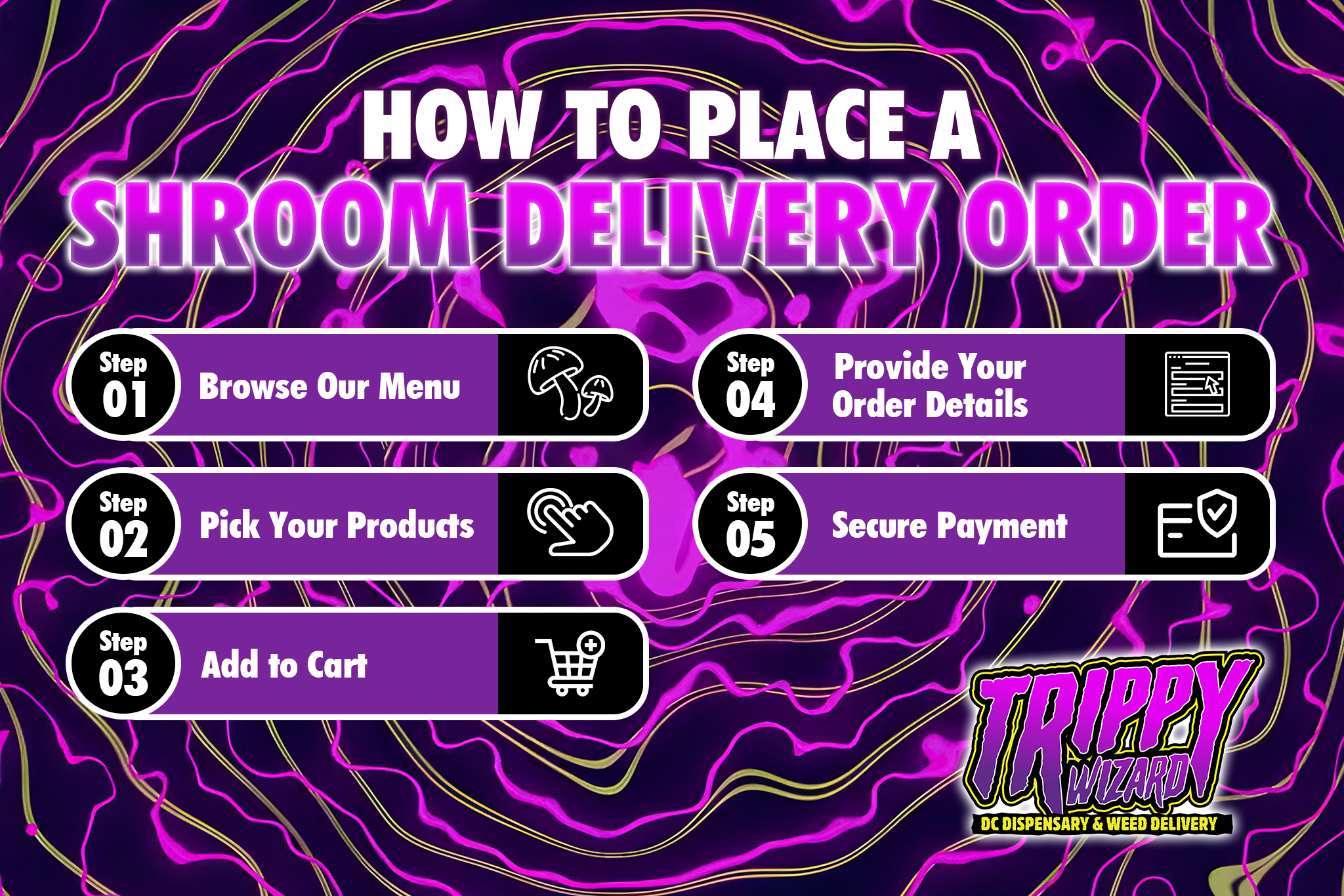 Magic Mushrooms | Trippy Wizard Weed Dispensary DC