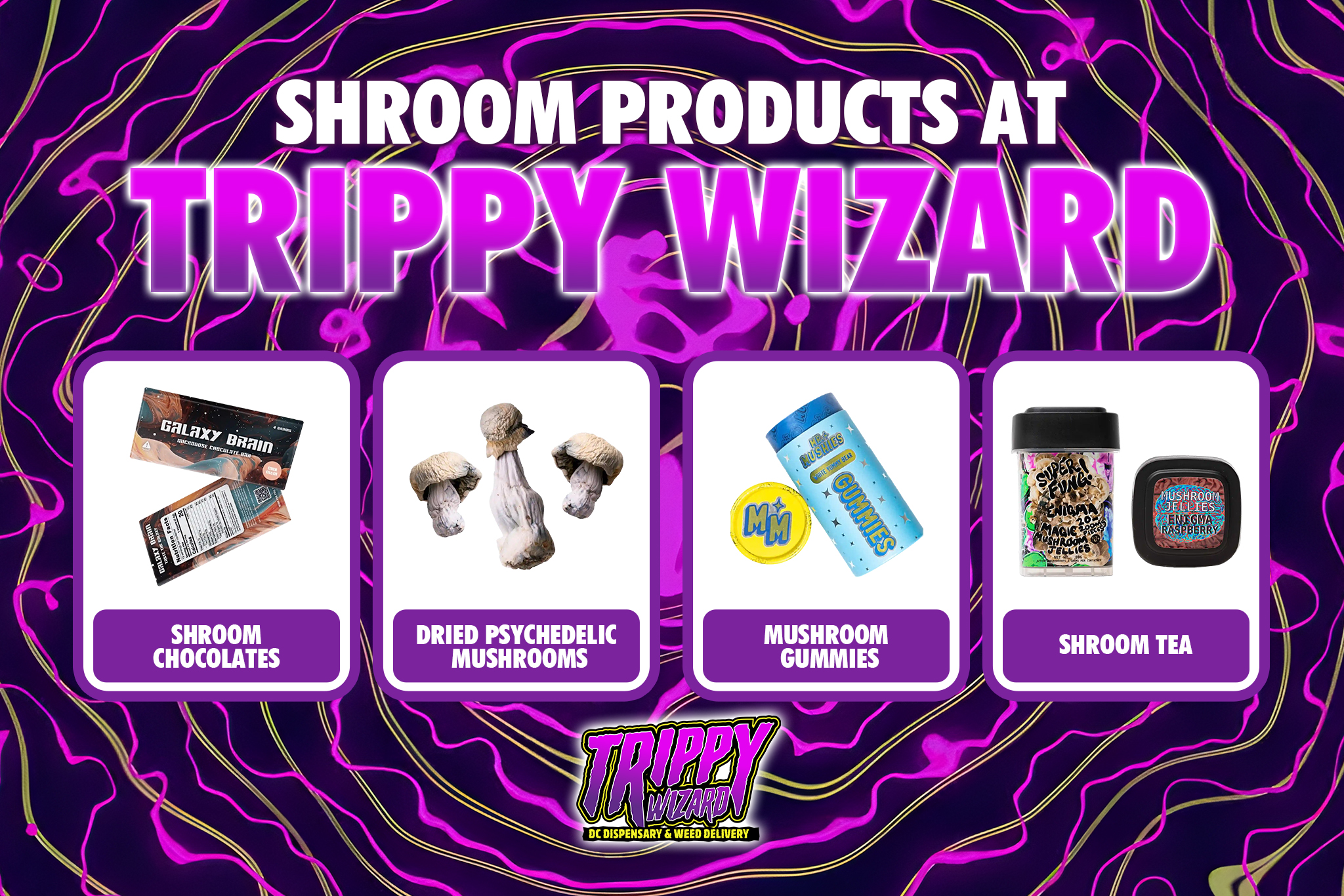 Magic Mushrooms | Trippy Wizard Weed Dispensary DC