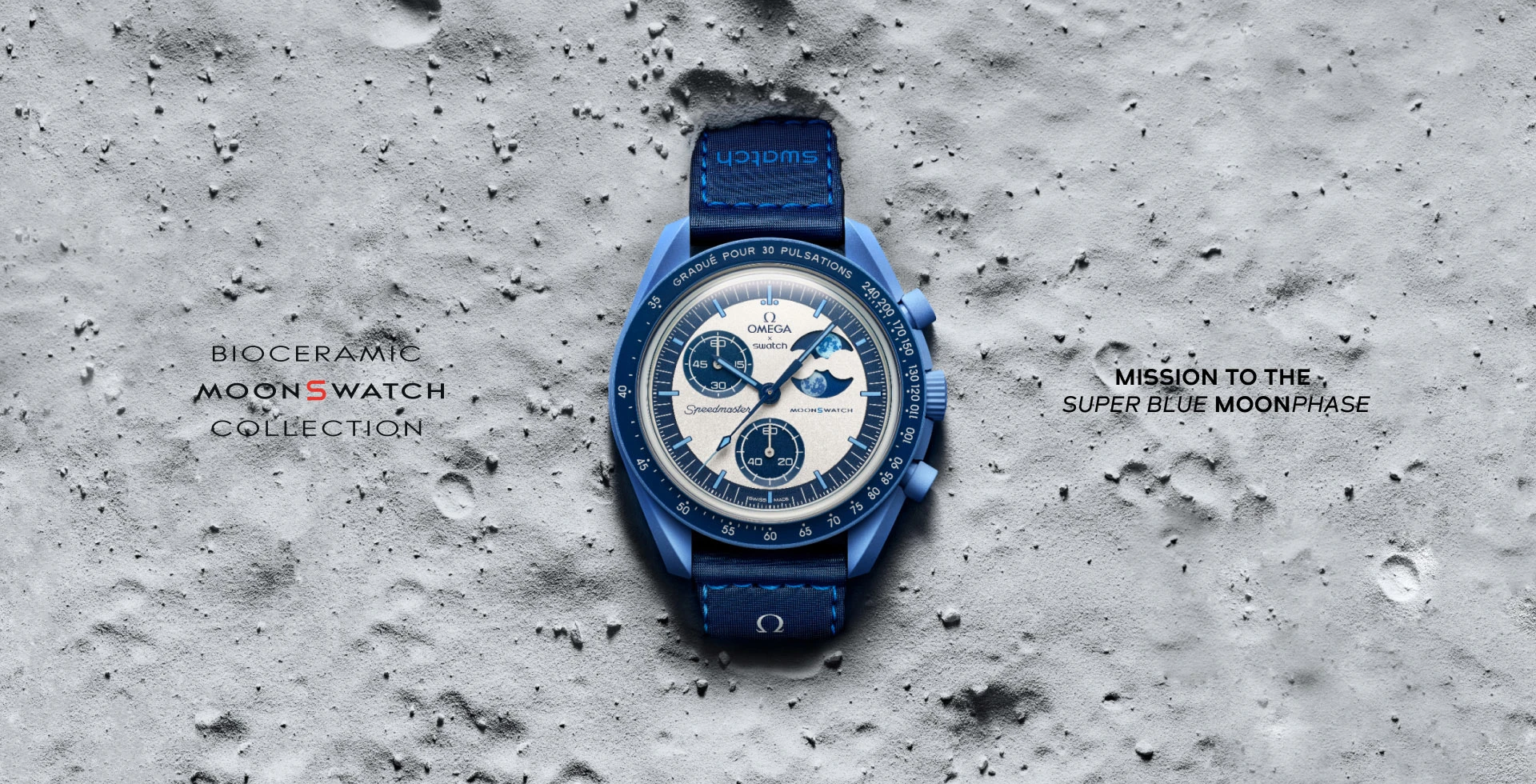 Bioceramic MoonSwatch MISSION TO THE SUPER BLUE MOONPHASE - Swatch Ltd