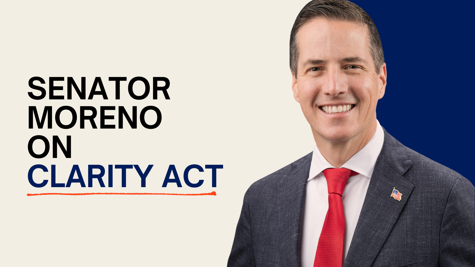 The CLARITY Act Is Advancing in the Senate: Sen. Bernie Moreno