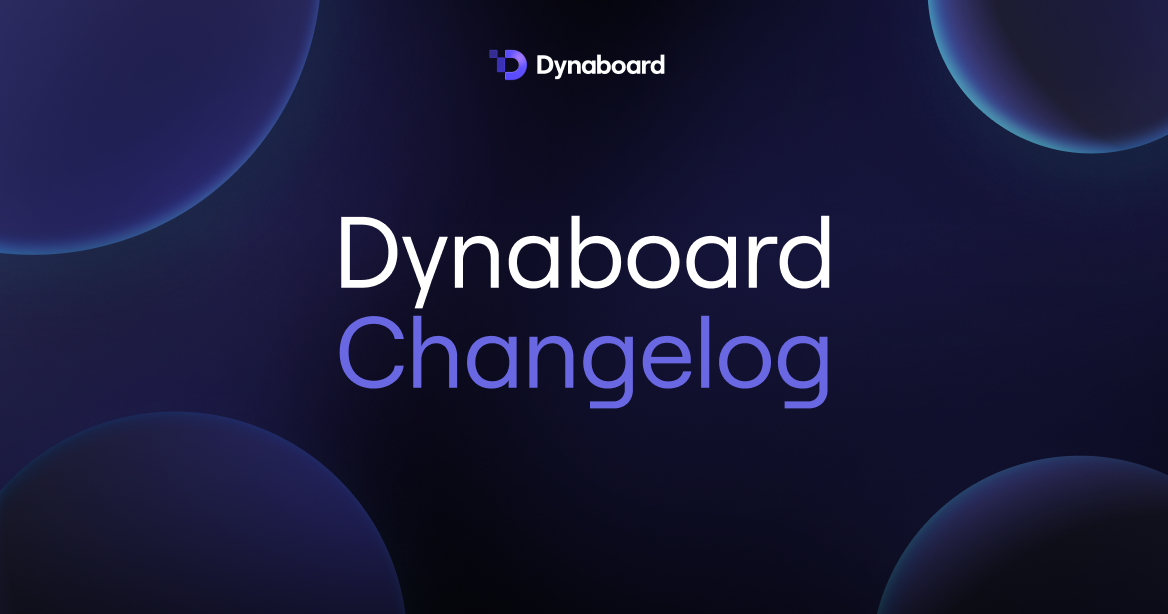 Dynaboard Changelog