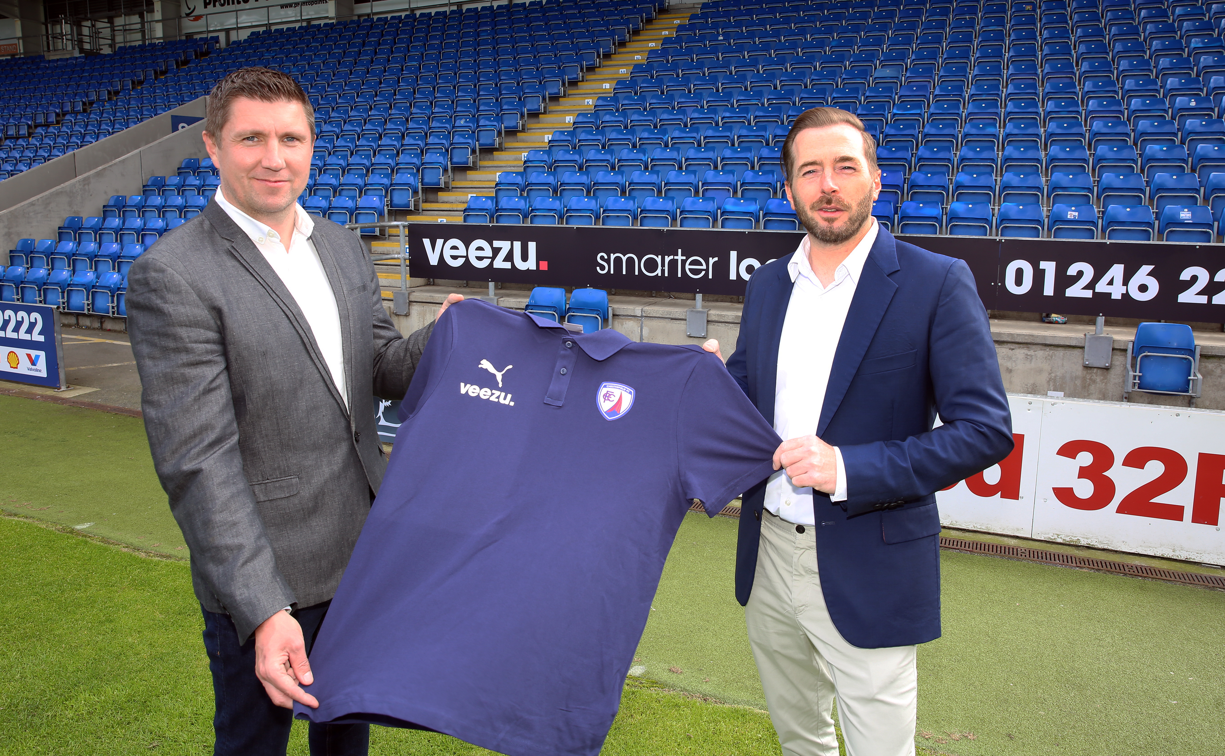Veezu Kicks Off Chesterfield FC Partnership