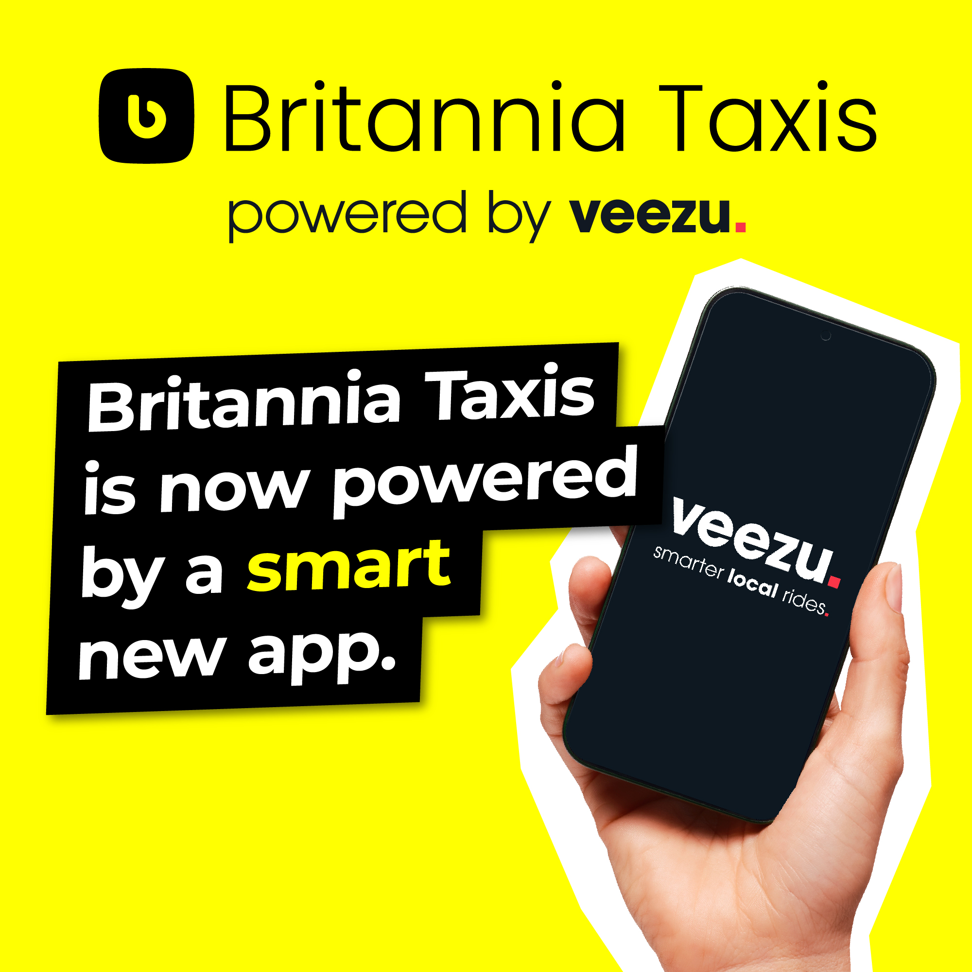 Britannia Taxis switches to the new Veezu app