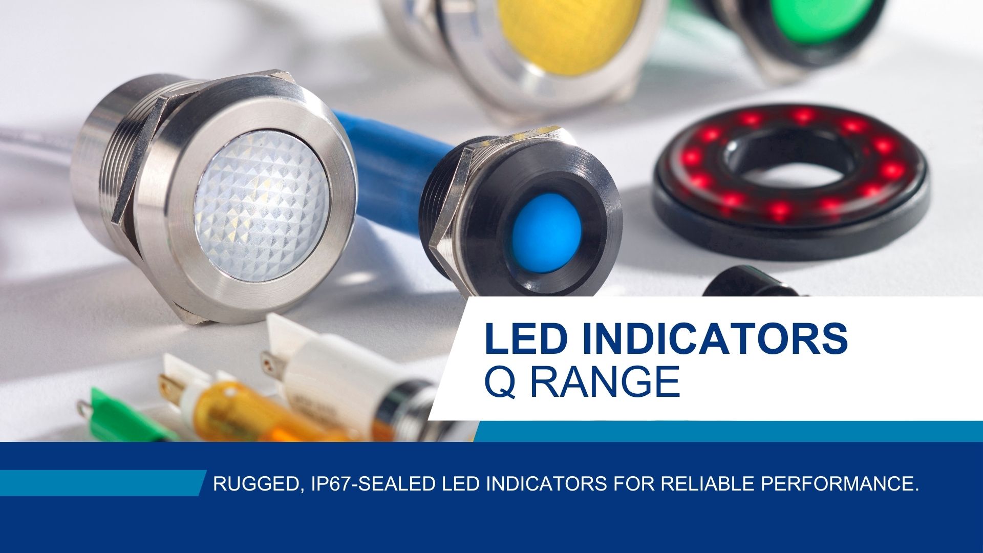 Q-range LED indicator light | IP67 panel mount LED indicators for harsh ...