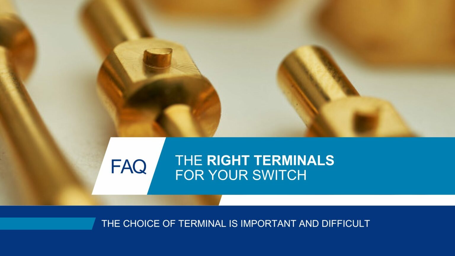 How to choose the right terminals of your switch | Apem Blog