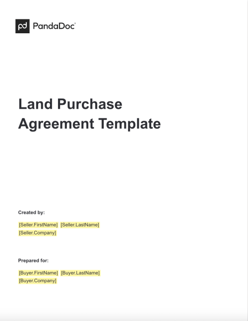 Land Purchase Agreement Template – Free PDF & Word