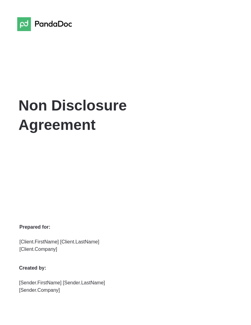 Relationship NDA Template – Free PDF & Word