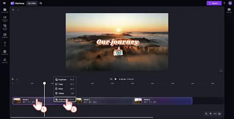 New! Improved asset grouping in Clipchamp | Clipchamp Blog